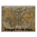 Antique Maps of The World Calendar | Zazzle