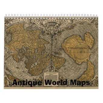 Antique Maps of The World Calendar | Zazzle