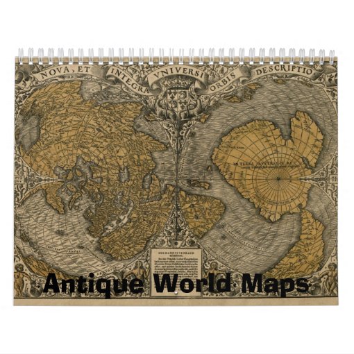 Antique Maps of The World Calendar | Zazzle