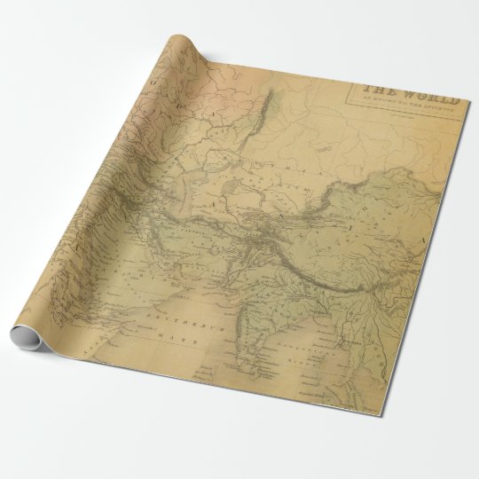 Antique Maps Style 15 Wrapping Paper Roll | Zazzle.com