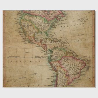 Antique Maps Style 6 Wrapping Paper Roll | Zazzle