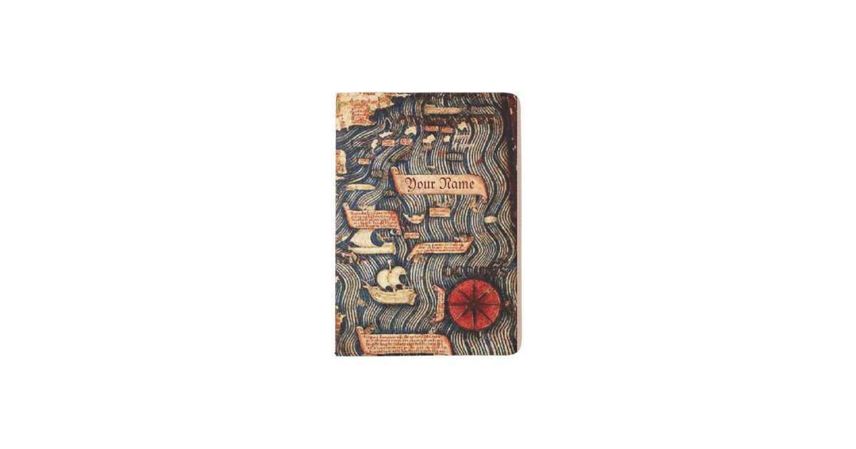 Antique Medieval Map Personalized Passport Holder | Zazzle.com