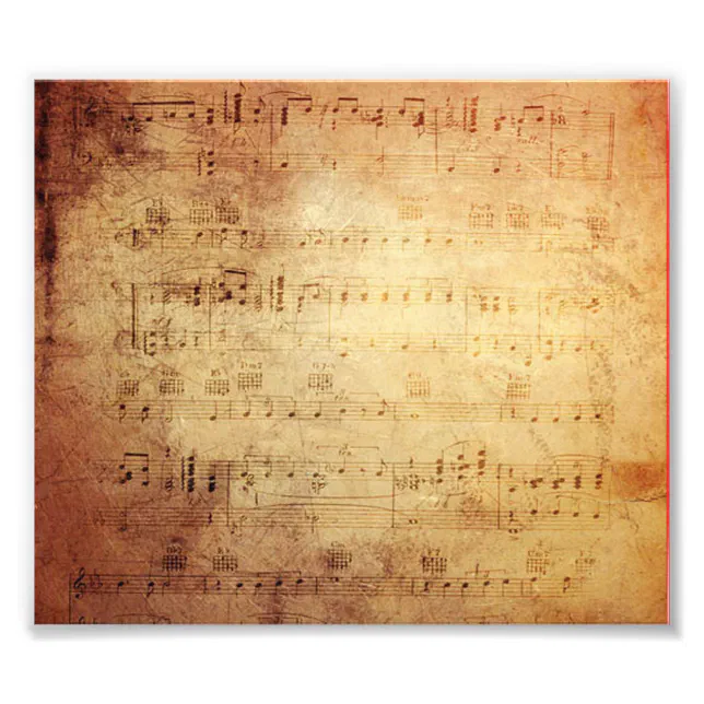 Antique Music Photo Print | Zazzle