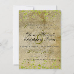 Antique natural invitation | Zazzle