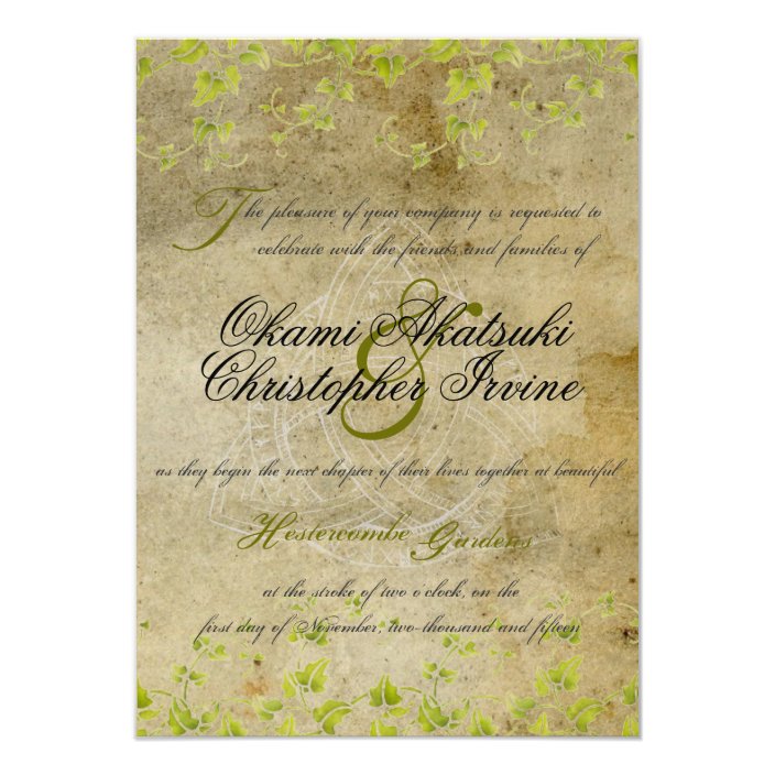 Antique natural invitation | Zazzle.com