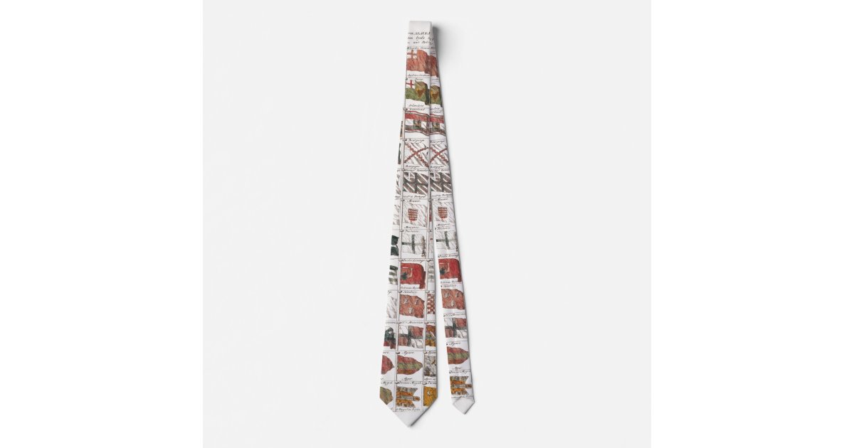 Antique Nautical Flags of the World Poster Neck Tie | Zazzle