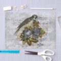 Antique Neutral Floral Bird Tissue Paper | Zazzle