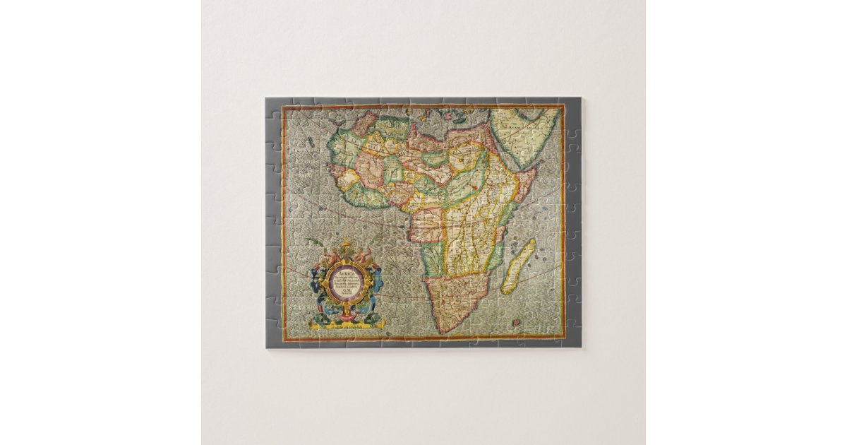 Antique Old World Gerardus Mercator Map of Africa Jigsaw Puzzle | Zazzle