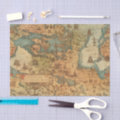 Antique Old World Map Decoupage Paper | Zazzle