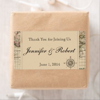 Antique Old World Map Water Bottle Label | Zazzle