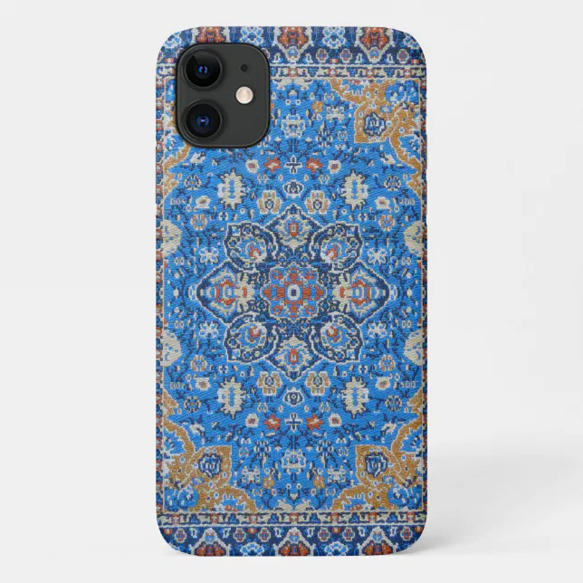 Antique Oriental Blue Turkish Persian Carpet Rug Case-Mate iPhone Case ...
