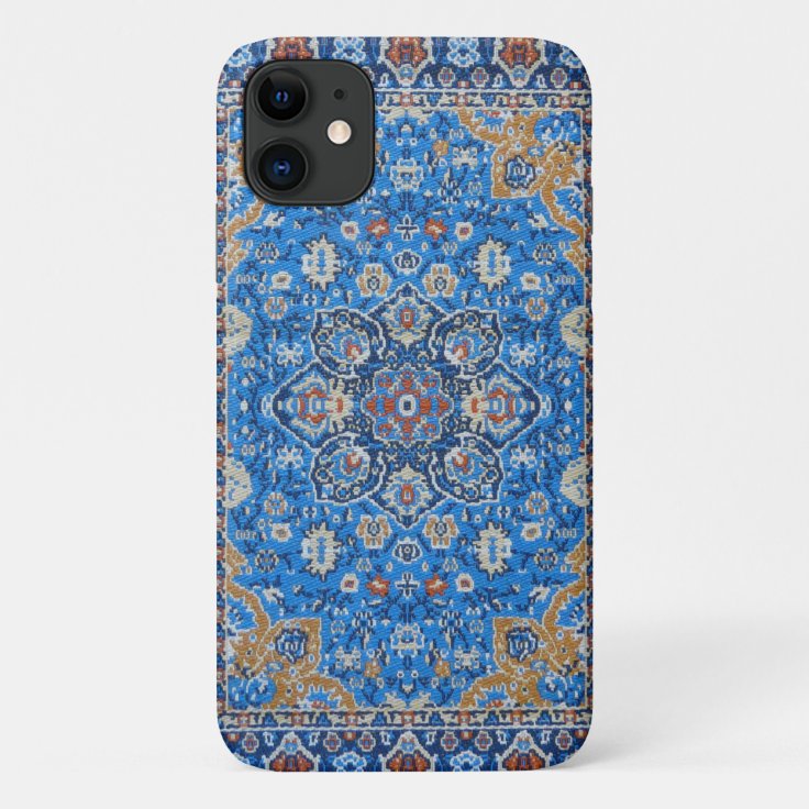 Antique Oriental Blue Turkish Persian Carpet Rug Case-Mate iPhone Case ...