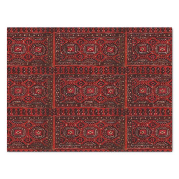 Antique Oriental rug design Tissue Paper | Zazzle.com