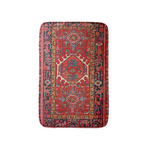 Antique Oriental Turkish Persian Carpet Bath Mat | Zazzle