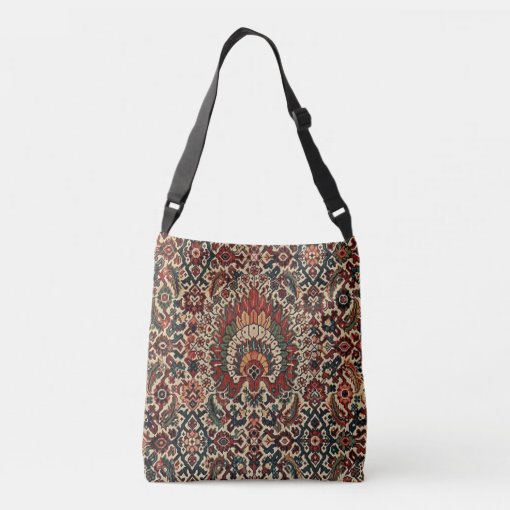 Antique Oriental Turkish Persian Carpet Rug Crossbody Bag | Zazzle