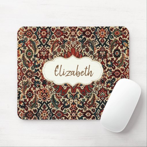 Antique Oriental Turkish Persian Carpet Rug Mouse Pad | Zazzle