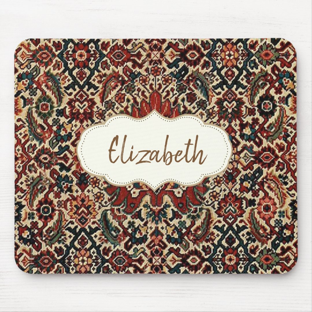 Antique Oriental Turkish Persian Carpet Rug Mouse Pad | Zazzle