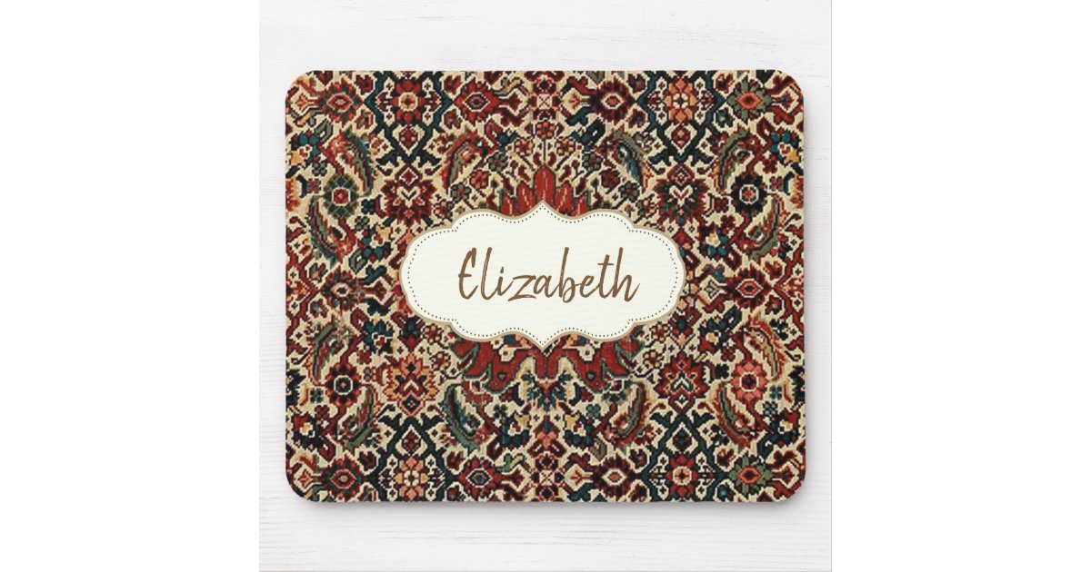 Antique Oriental Turkish Persian Carpet Rug Mouse Pad | Zazzle