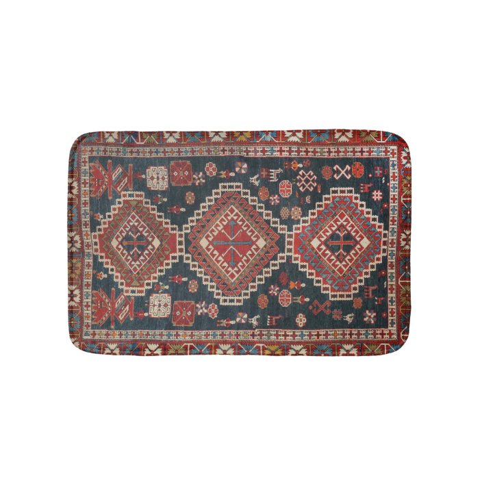 Antique Oriental Turkish Persian Karbistan Carpet Bath Mat | Zazzle.com