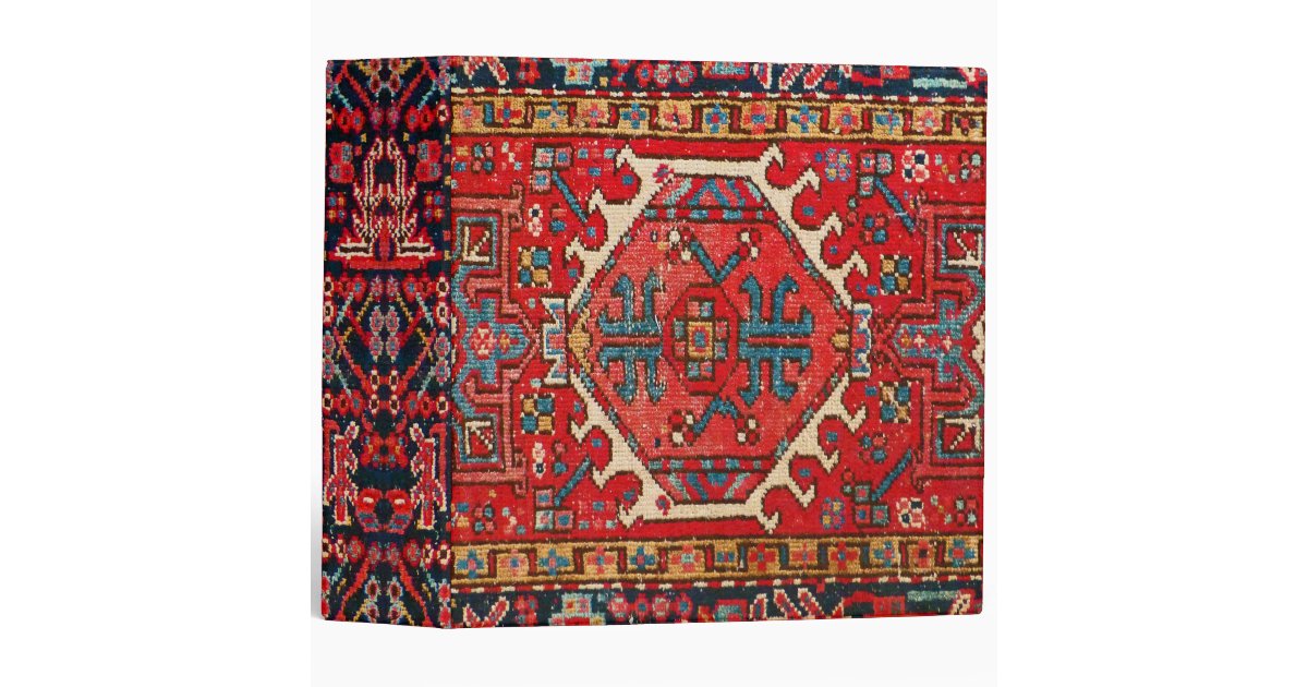 Antique Oriental Turkish/Persian Rug Photo Print Binder | Zazzle