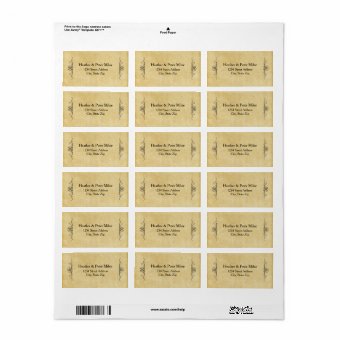 Antique Paper - Address Labels | Zazzle