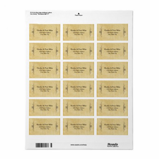 Antique Paper - Address Labels | Zazzle