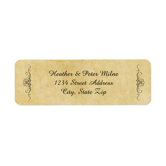 Antique Paper - Return Address Labels | Zazzle