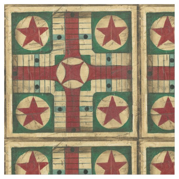 Antique Backgammon Game Board by Ethan Harper Fabric | Zazzle