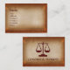 ANTIQUE PARCHMENT / LEGAL OFFICE, ATTORNEY BUSINESS CARD | Zazzle