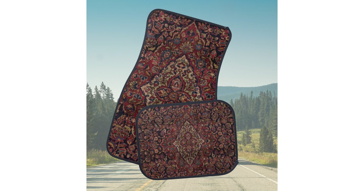 Antique Persian Oriental Turkish Carpet Car Floor Mat | Zazzle