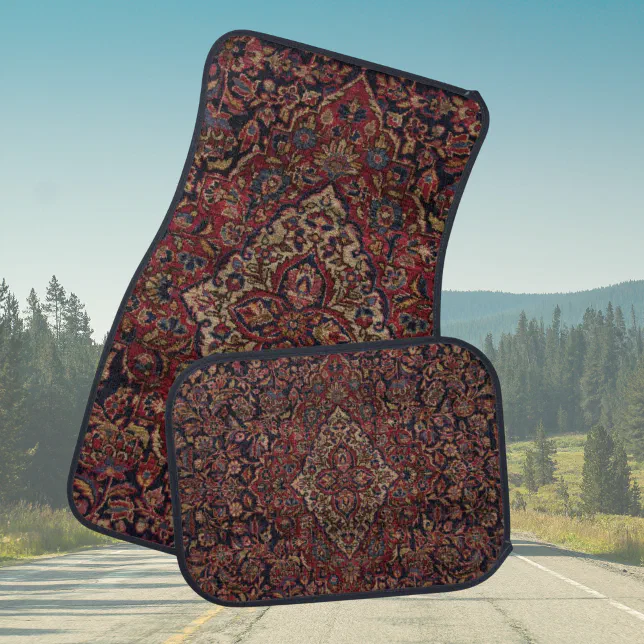 Antique Persian Oriental Turkish Carpet Car Floor Mat | Zazzle