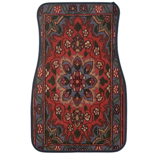 Antique Persian Pattern, Oriental Floral Carpet Car Floor Mat | Zazzle
