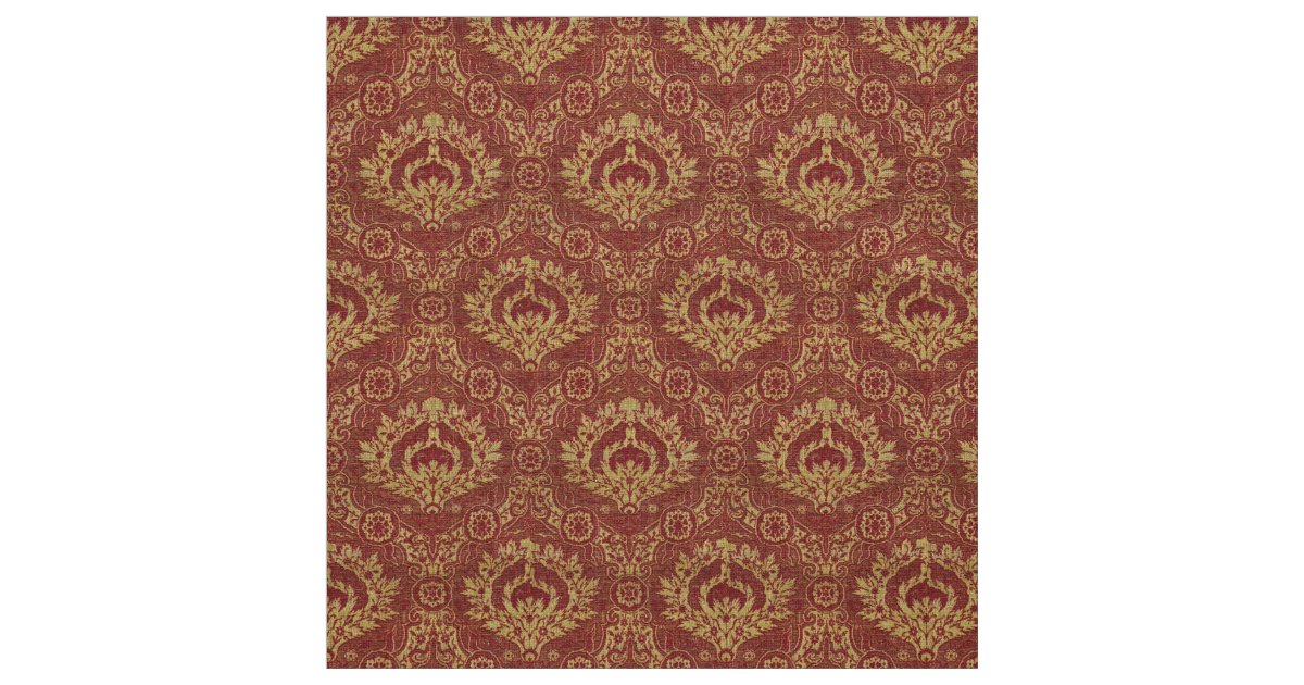 Antique Persian Safavid Era Pattern Print Fabric | Zazzle