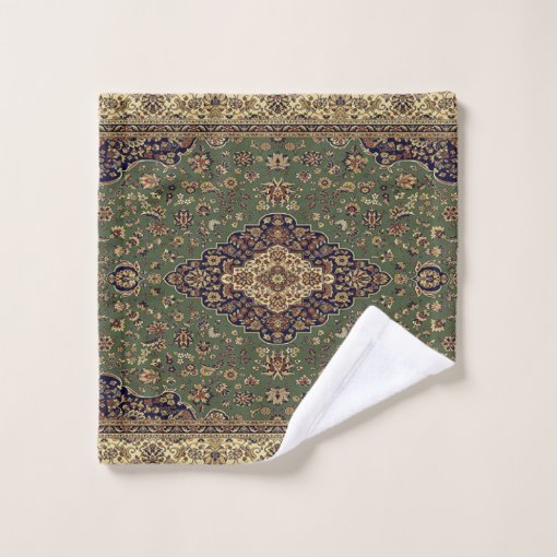 Antique Persian Turkish Rug Bath Towel Set | Zazzle