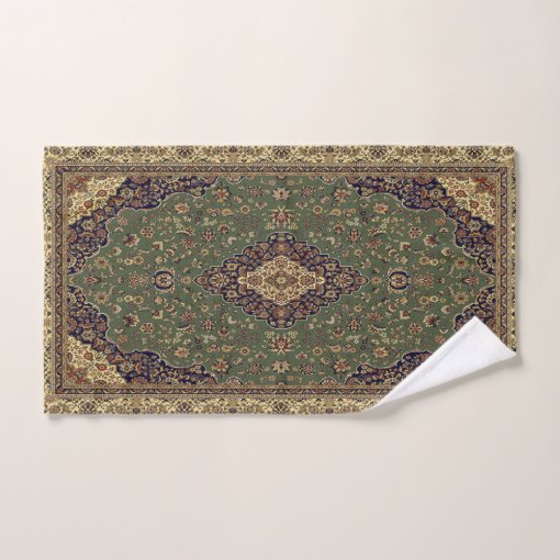 Antique Persian Turkish Rug Bath Towel Set | Zazzle