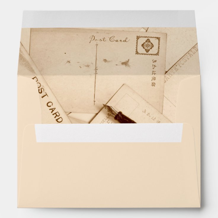 Antique Postcards Design Envelope | Zazzle