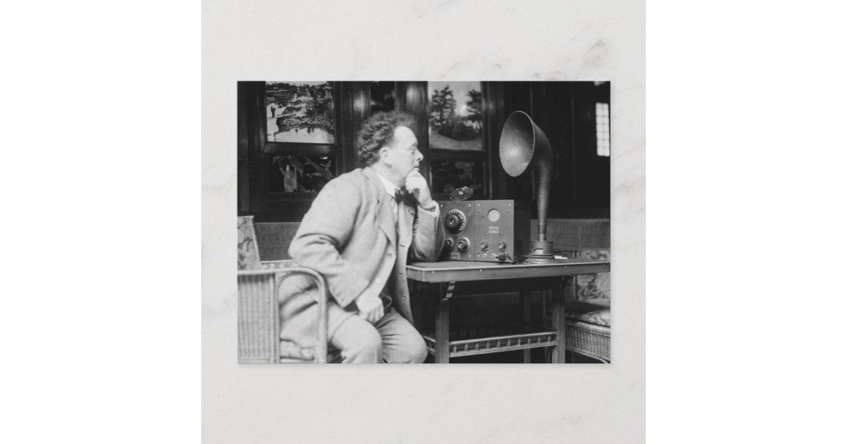 Antique Radio, early 1900s Postcard | Zazzle