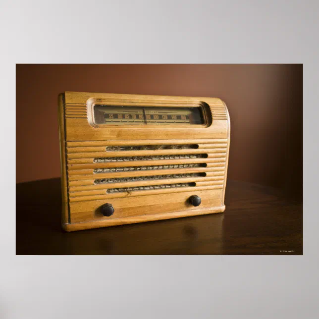 Antique Radio Poster | Zazzle