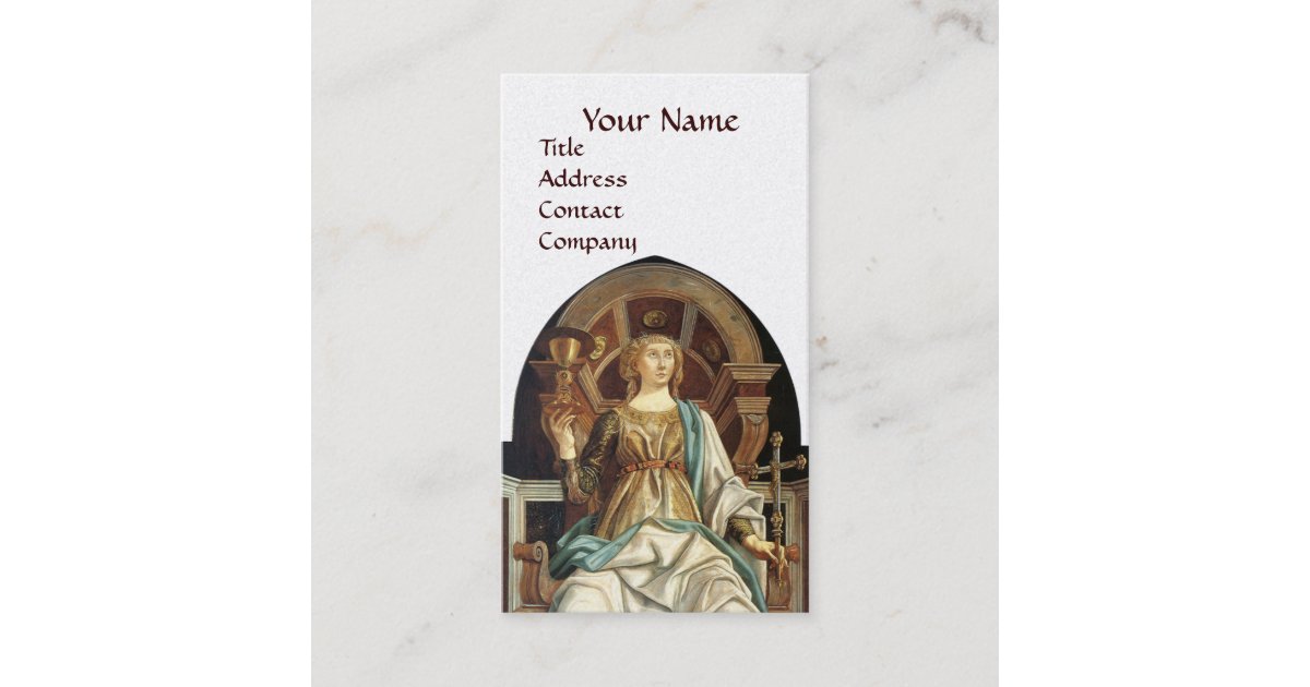ANTIQUE RENAISSANCE TAROTS THE POPE Gold Business Card | Zazzle
