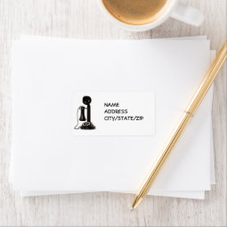 ANTIQUE ROTARY TELEPHONE RETURN ADDRESS LABELS | Zazzle