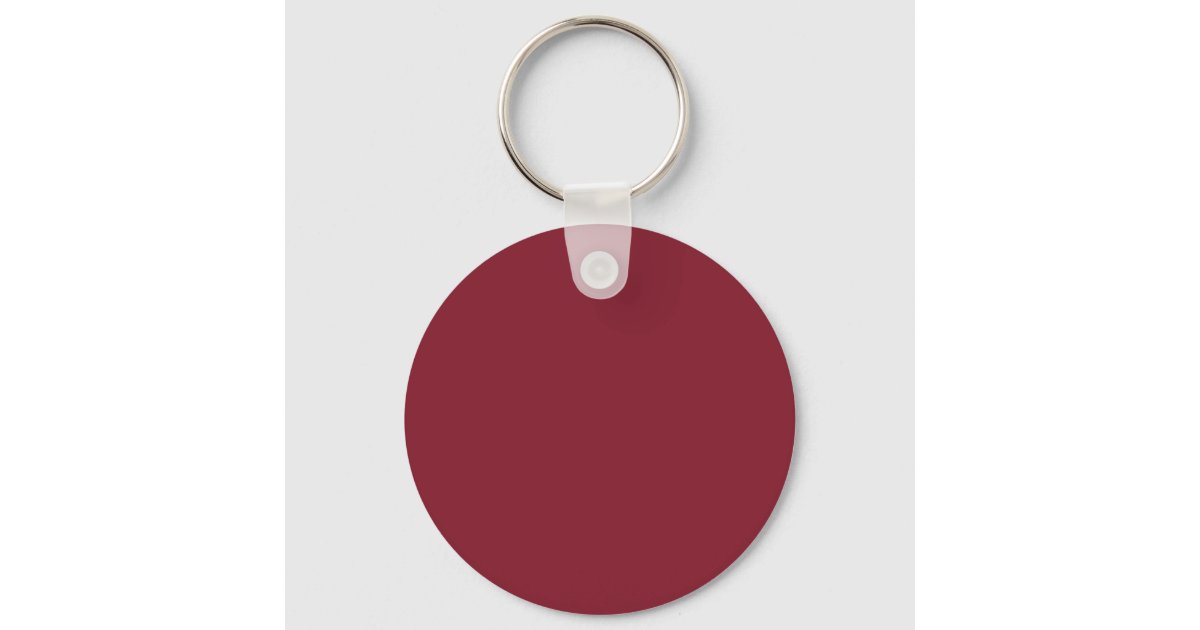 Antique Ruby (solid color) Keychain | Zazzle