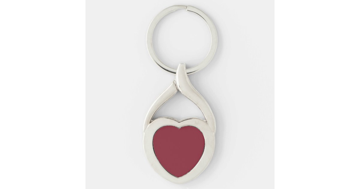 Antique Ruby (solid color) Keychain | Zazzle