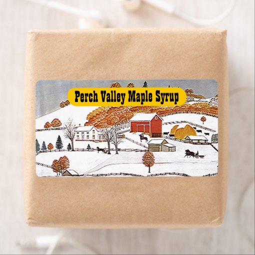 Antique Rural Pastoral Folk Art Label Farm Product | Zazzle