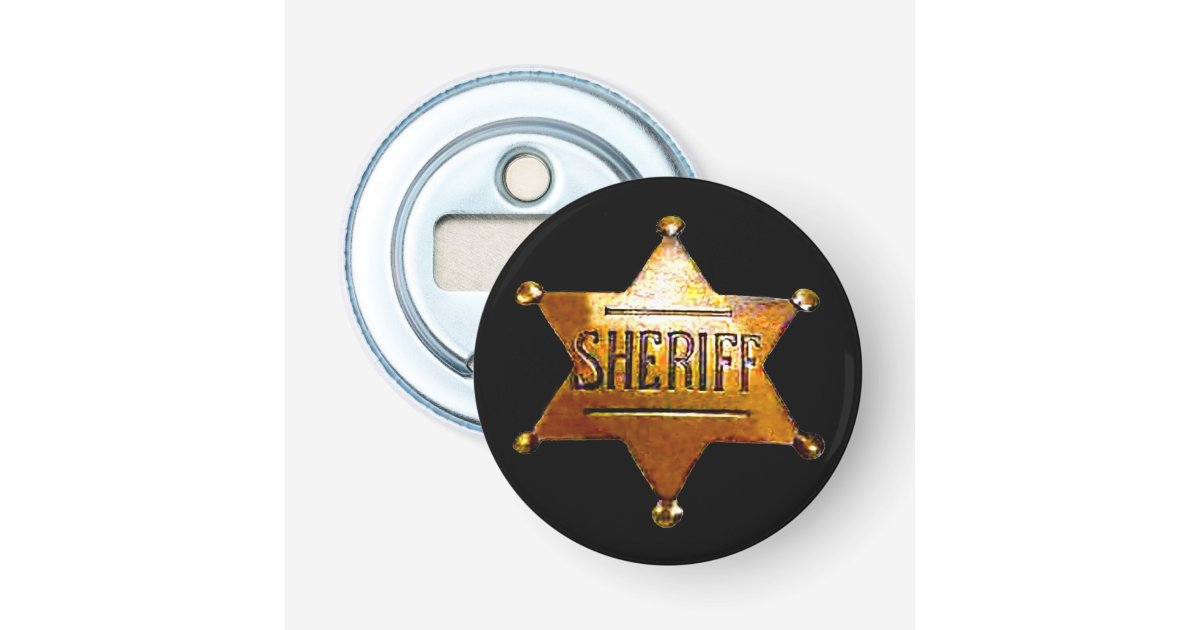 Antique Sheriff's Badge Bottle Opener | Zazzle