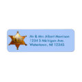 Antique Sheriff's Badge Label | Zazzle