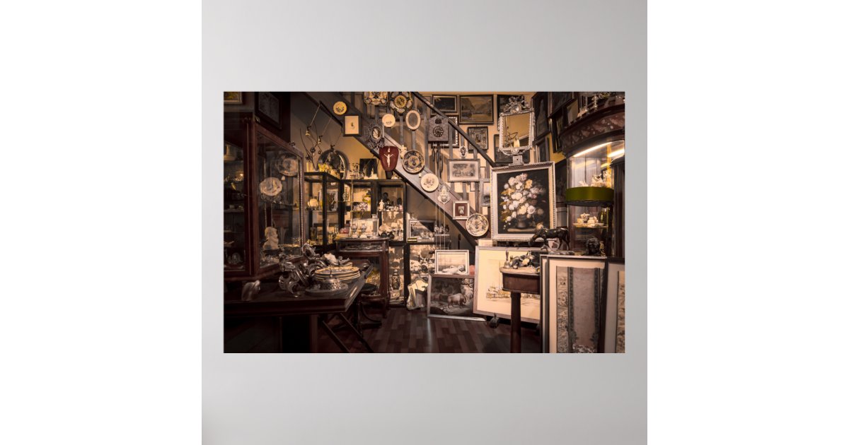 antique shop poster | Zazzle