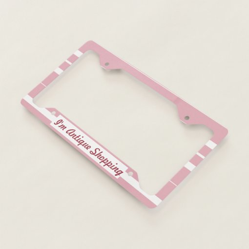 Antique Shopping License Plate Cover | Zazzle