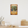 ANTIQUE SQUASH HARVEST PARCHMENT POSTER | Zazzle