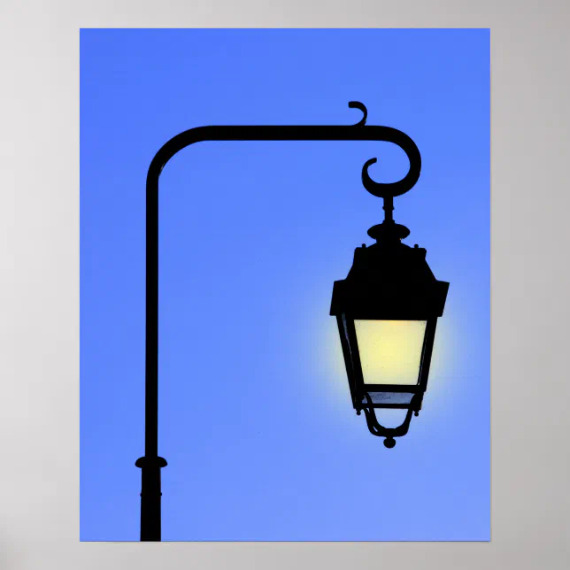 Antique street lamp poster | Zazzle