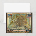 Antique Street Map of Amsterdam, Netherlands Invitation | Zazzle